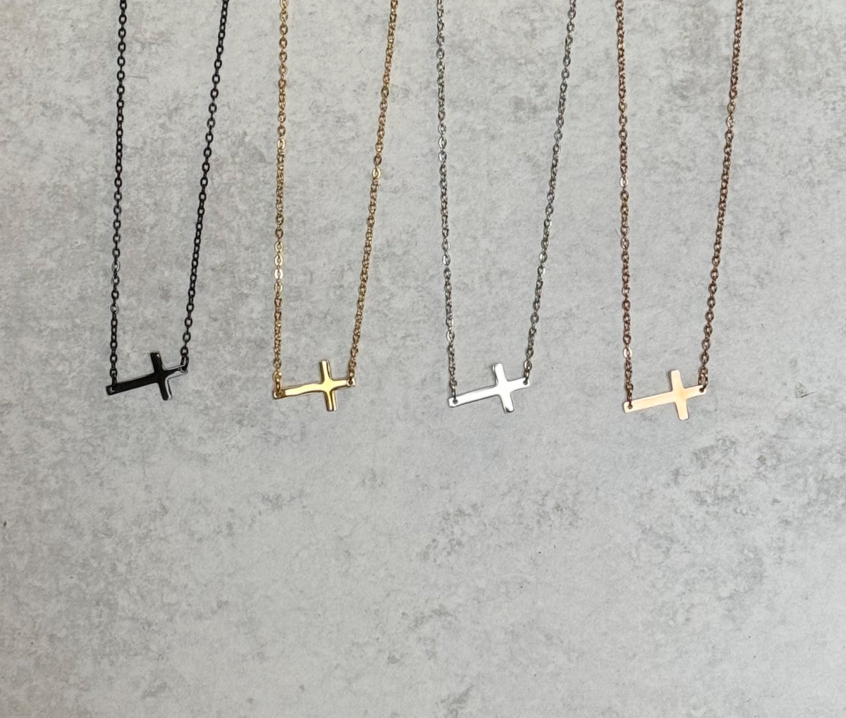 Horizontal Cross Necklace blank, Cross necklace for engraving ...