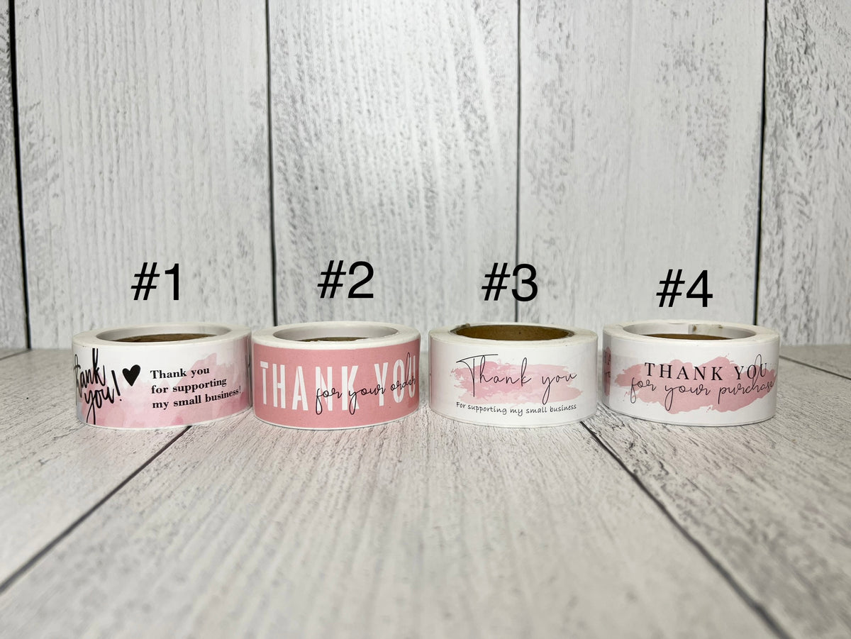 Thank You Sticker- Rectangle – KWLASERSUPPLIES